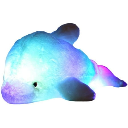 LED Gray Shark Stuffed Animal Glow Plush Ocean Species Toy Night Lights ...