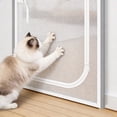 Cat Proof Mesh Door with Zipper, Heavy-Duty Pet Screen Door, No-Drill ...