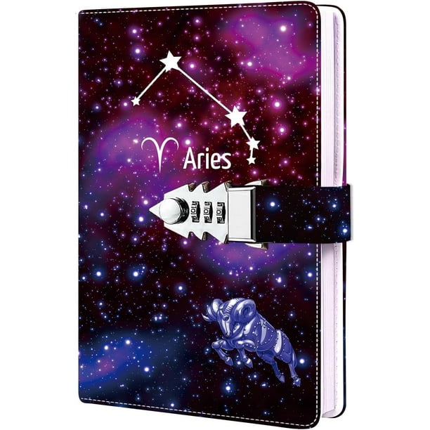 Constellation Starry Sky Diary with lock Secret Diary for Girls and ...