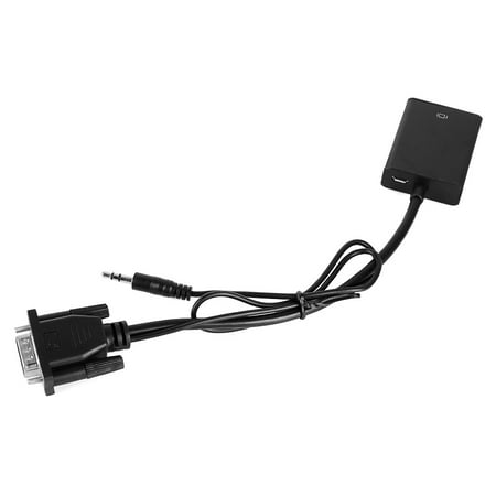 VGA to HDMI Converter Adapter Cable Digital HD 1080P Video Audio Line ...