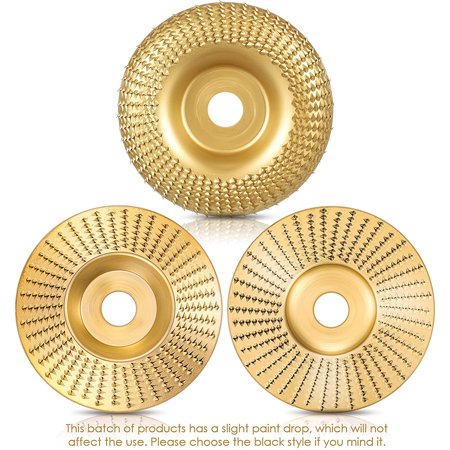 3 Pieces 4 Inch Grinder Wheel Disc Wood Shaping Wheel Wood Grinding ...