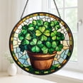 Botanical Clover Leaf Stained Glass Suncatcher – Decorative Window Art ...