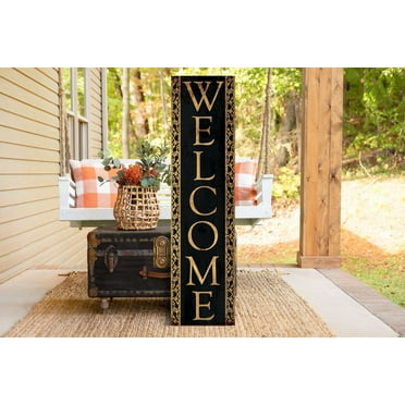 ALBEN Welcome Sign for Front Door Porch with Ornamental Tiles - 8 ...