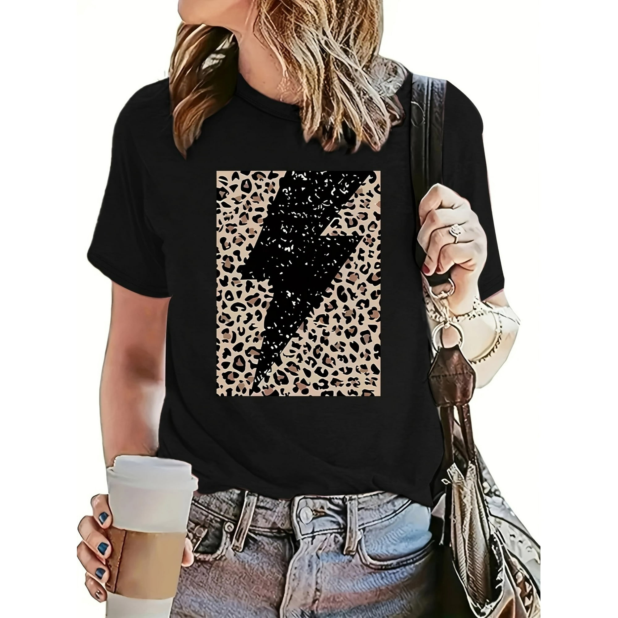 Click here for Generic All-Season Chic Leopard Print Tee Sexy Dur... prices