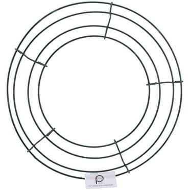 PANACEA 24" Green Wire Wreath Frame for Floral Arrangements - Walmart.com