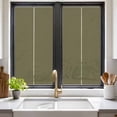Abstract Solid Color Window Privacy Film, Simple Avocado Dark Low ...