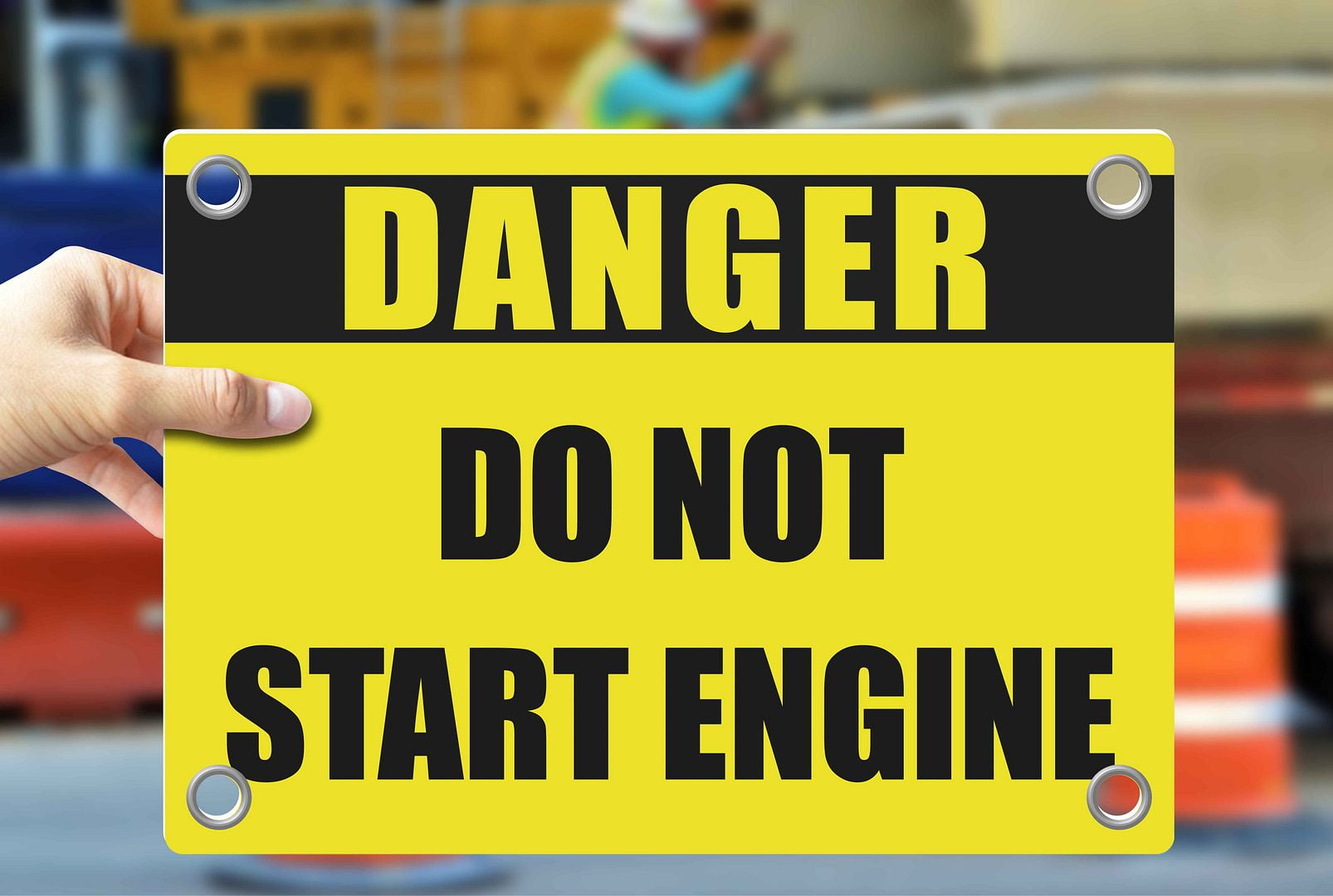 DO NOT START ENGINE | Warning Notice Caution Danger 3mm PVC Sign ...