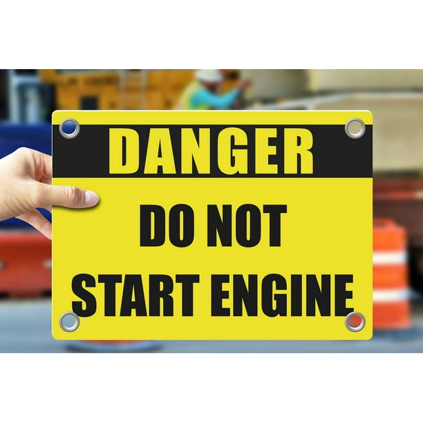 DO NOT START ENGINE | Warning Notice Caution Danger 3mm PVC Sign ...