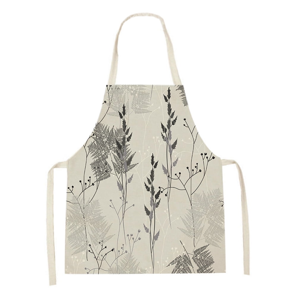 Kids Abstract leaf linen drawing apron work anti dirt - Walmart.com