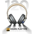 B8 Headphones, 120H Playtime Headphones with 3 EQ Modes, Low Latency ...