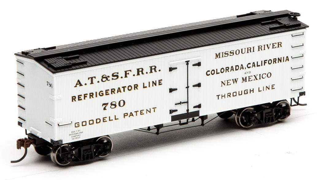 Athearn/Roundhouse HO Scale 36ft. Old Time Wood Reefer Santa Fe/ATSF ...