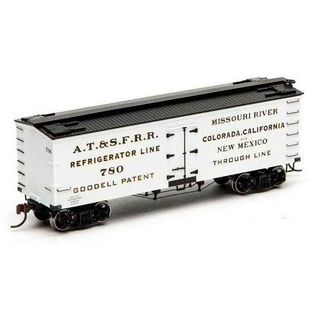 Athearn/Roundhouse HO Scale 36ft. Old Time Wood Reefer Santa Fe/ATSF ...