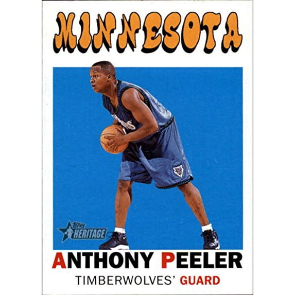 2000-01 Topps Heritage #175 Anthony Peeler NBA Basketball Trading Card ...