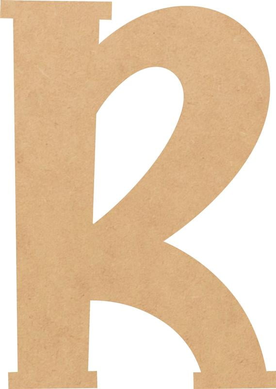 Unfinished MDF 8'' Tall Lemon Spark Letters DIY R, Paintable Craft ...