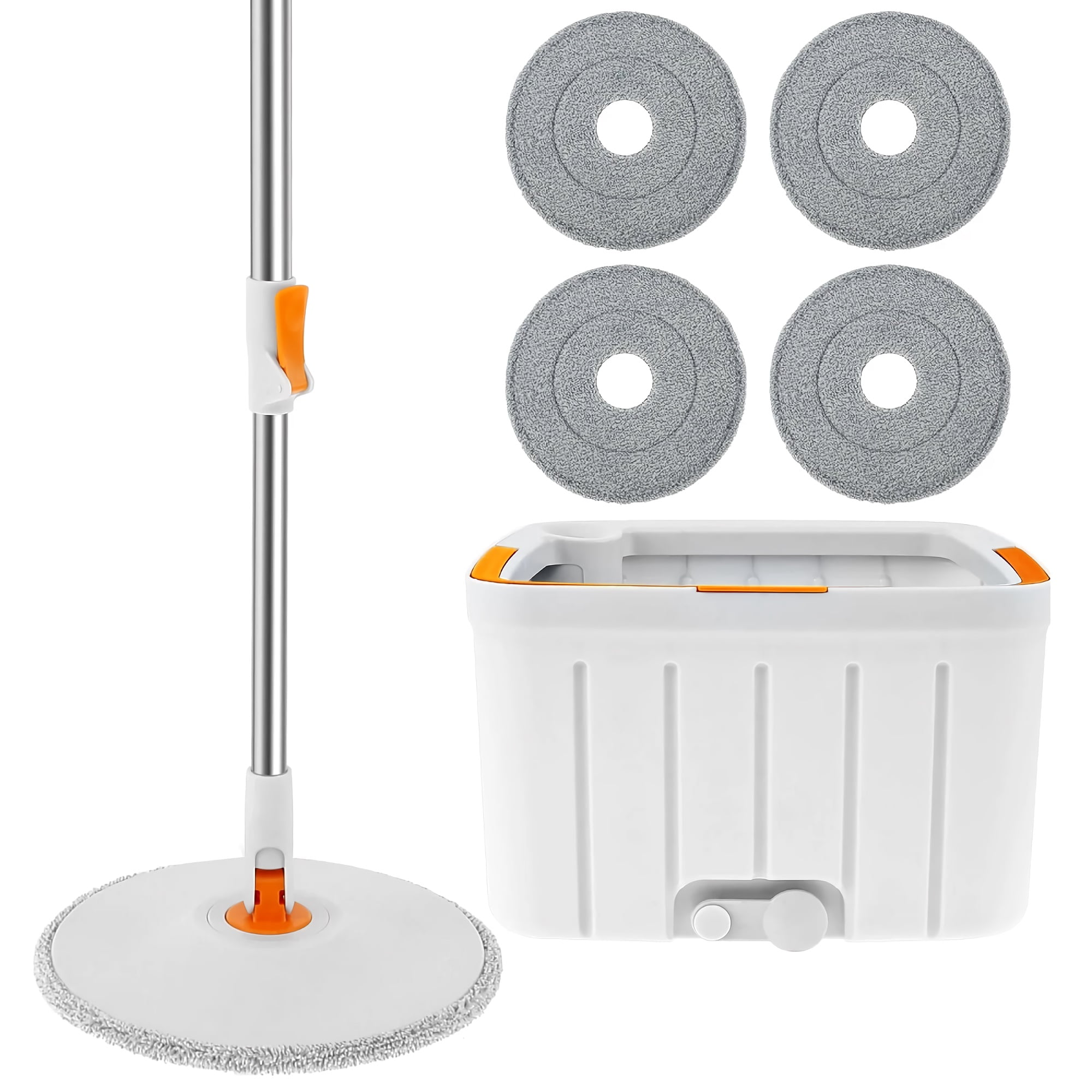 Click here for Intexca Spin Mop & Bucket Kit 4‑pad Self‑wring Dua... prices