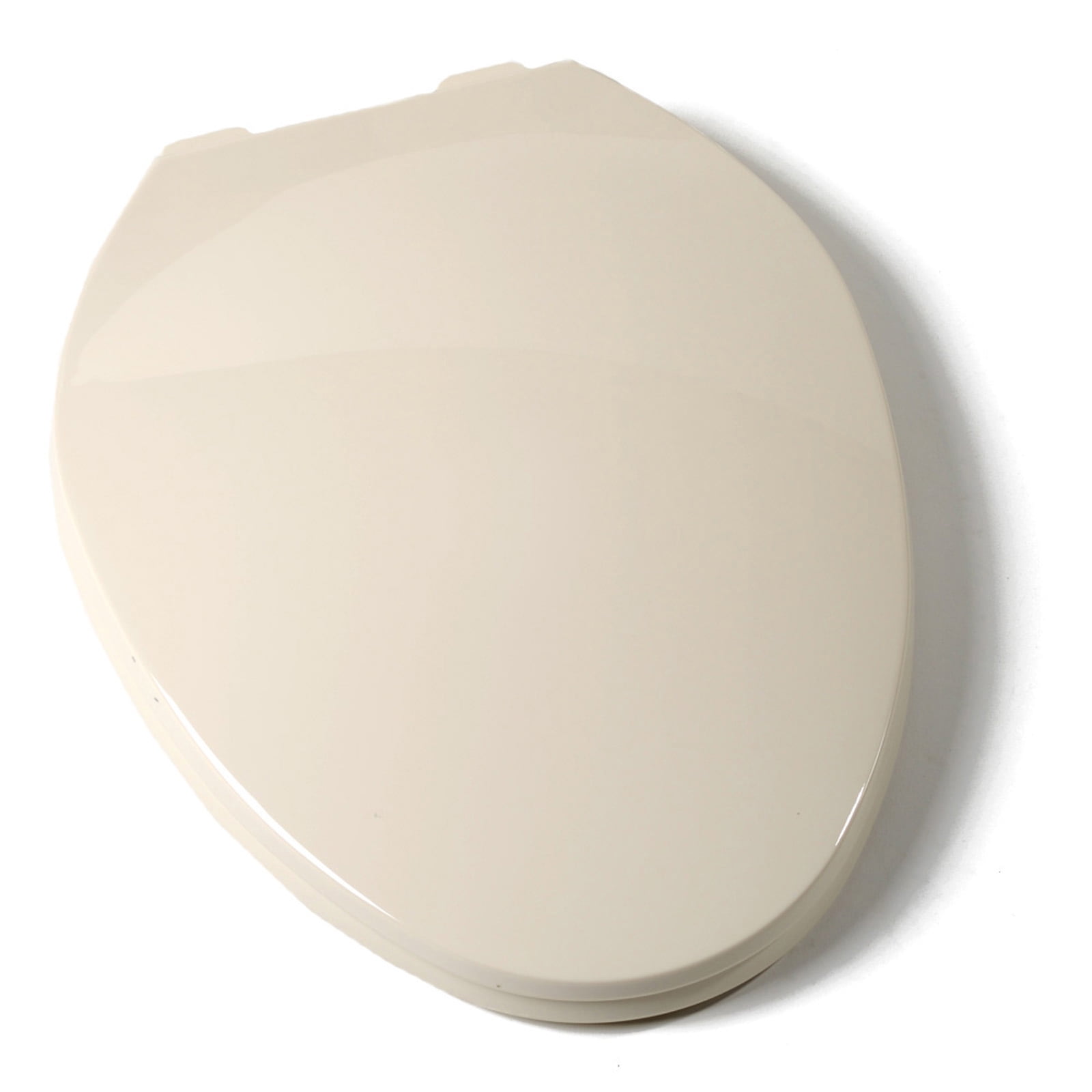 Deluxe Plastic Seat, Contemporary Design, Bone, Elongated Closed Front ...
