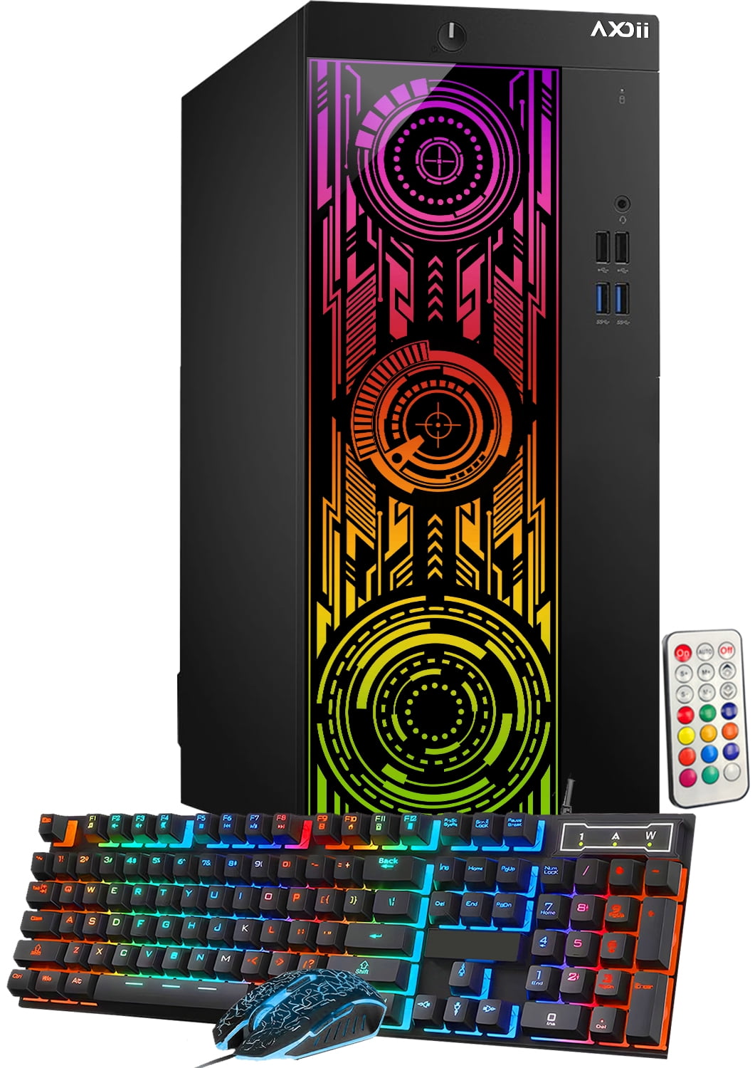 Restored AXOII RGB Gaming PC Desktop Computer, Intel Core i5 Processor ...