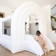 Playsmol Neutral Rainbow Bounce House 8x8 - Walmart.com