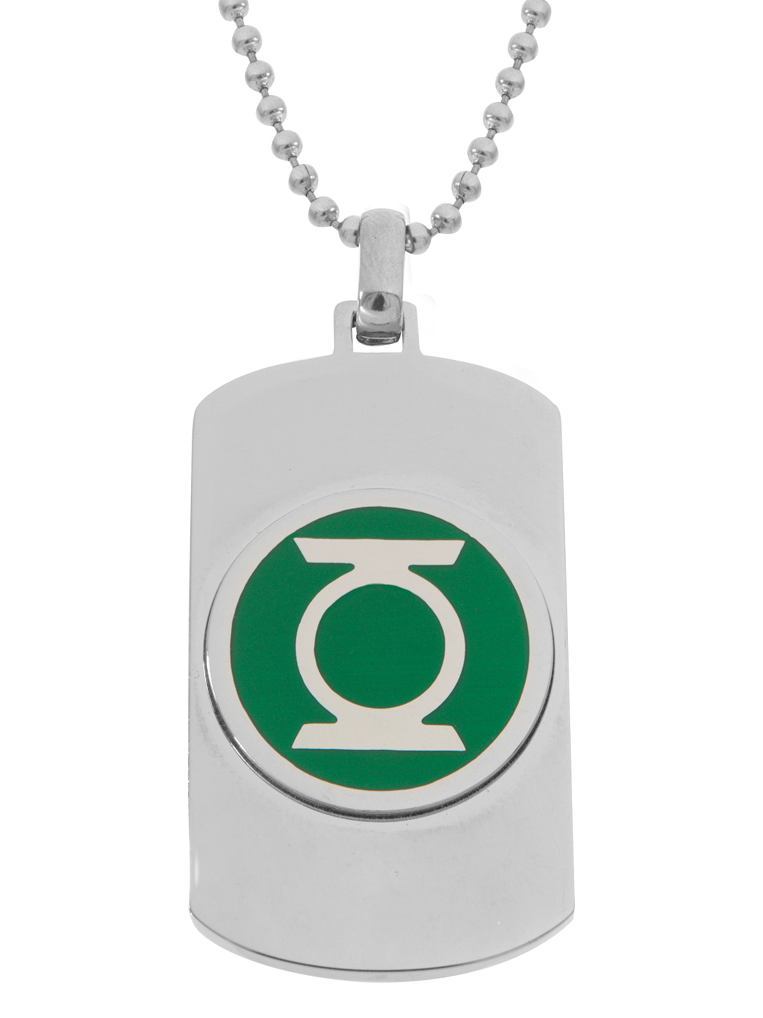 DC Comics Green Lantern Men's Stainless Steel Logo Dog Tag Pendant, 22 ...