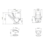 Relax-R Nova Recliner Air Leather Camel - Walmart.com