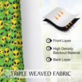 Alien Head Bright Green Pattern Blackout Curtains,Triple Weaved Fabric ...