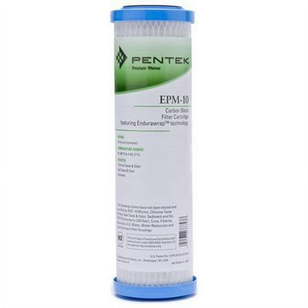 Pentair Pentek EPM-10 Carbon Water Filter, 10-Inch, Under-the-Counter ...