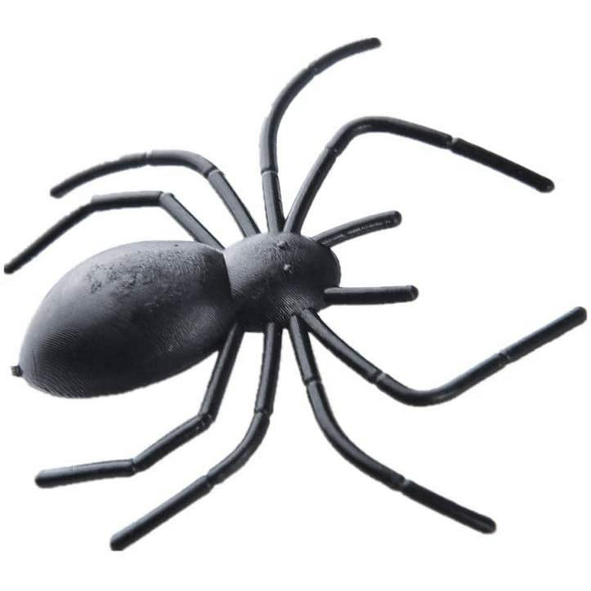100pcs Rubber Spiders Realistic Spider Plastic Halloween Prank Fake Large Spider Model Festive Horror Simulation Party Decor Prank Props Trick Toy for Haunted House Carnival Walmart