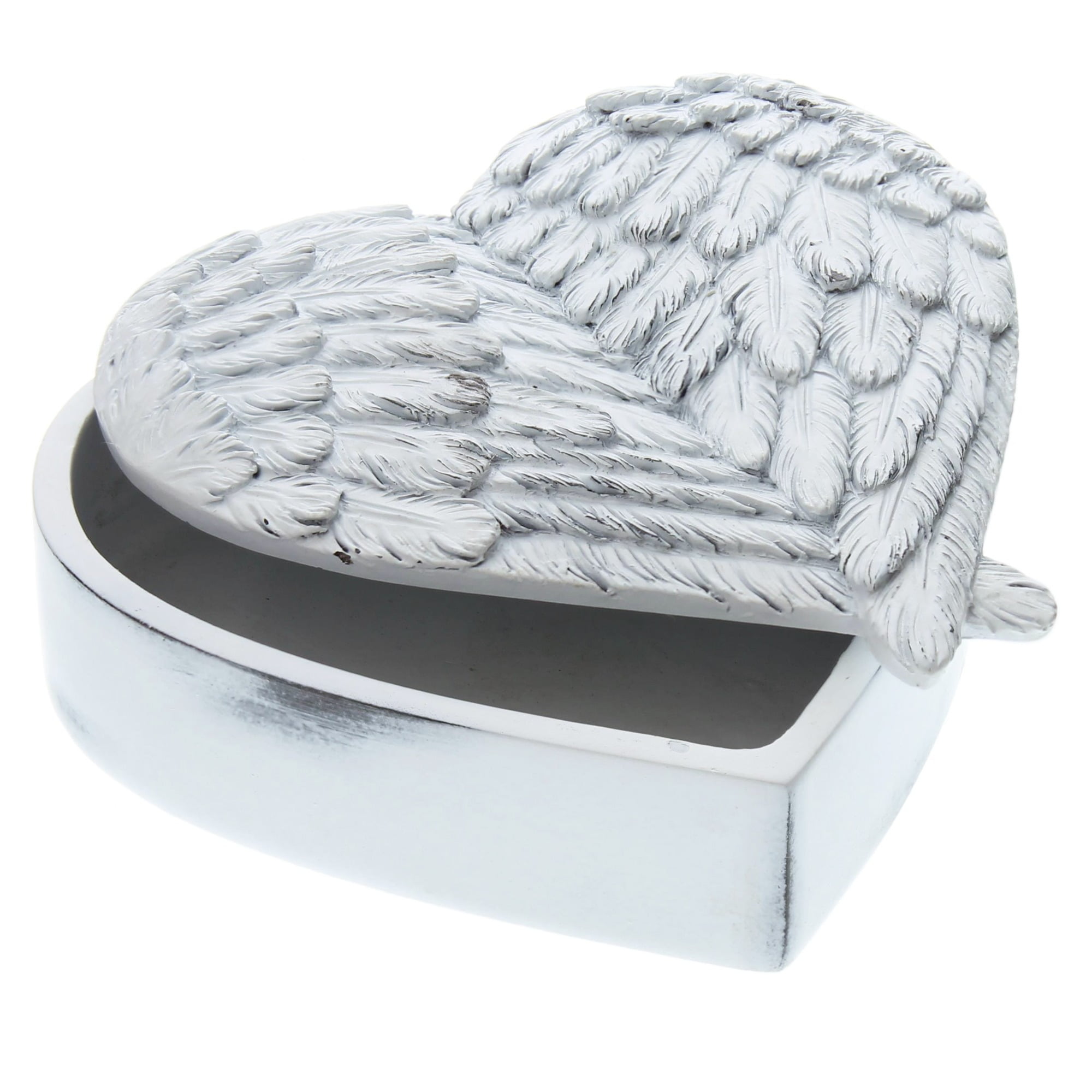 White Angel Wings Keepsake Box - Walmart.com