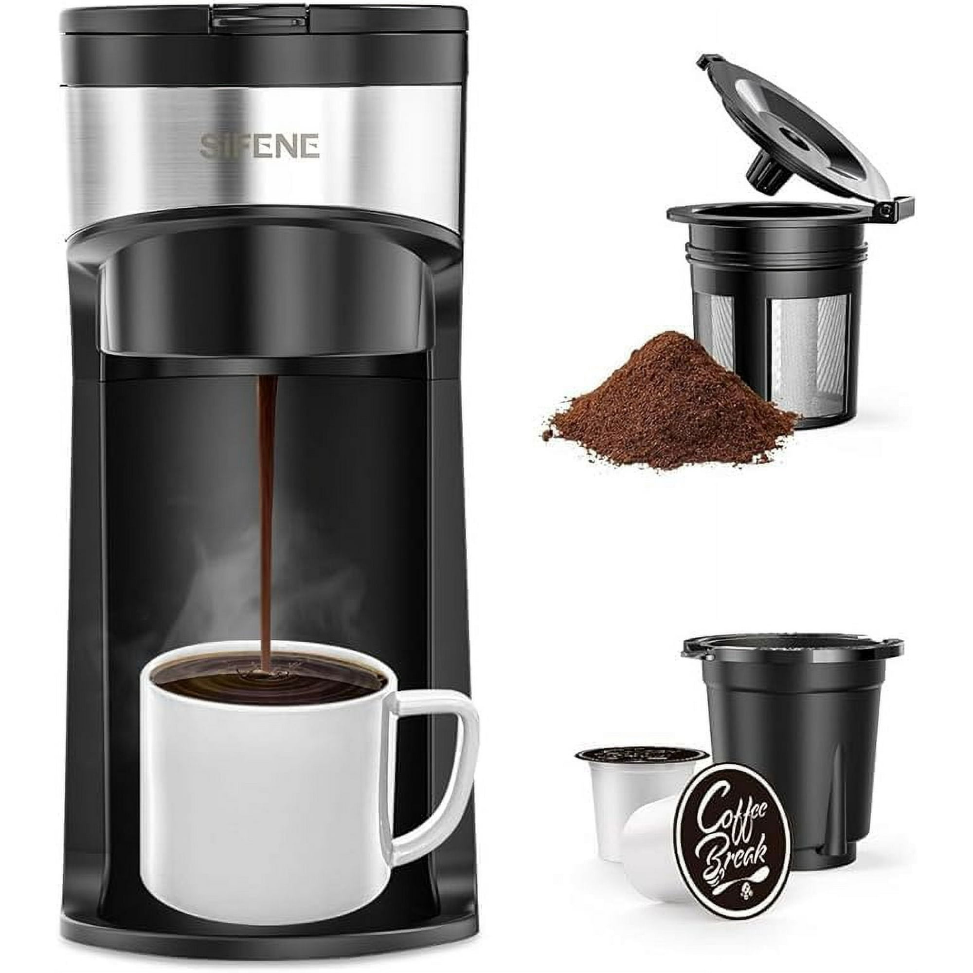 Click here for Sifene 2-In-1 Single Serve Coffee Maker  Compatibl... prices