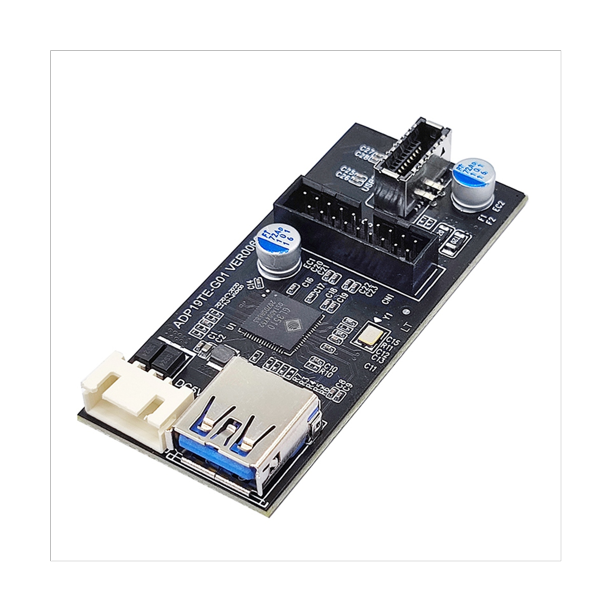 Header 19Pin to Type E + 19Pin Motherboard 1 to 2 Splitter USB 3.0 Hub ...