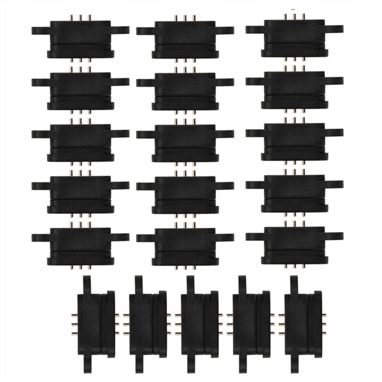 Hot 50 Pairs Spring Loaded Magnetic Pogo Pin Connector 3 Positions ...