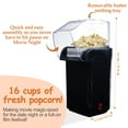 Kosbon Mini Popcorn Machine, Hot Air Popper, Compact Design, Healthy ...