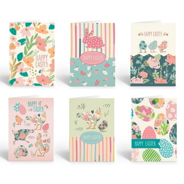 Easter Garden Easter Greeting Cards - Set of 8 (1 design), Large 5" x 7 ...