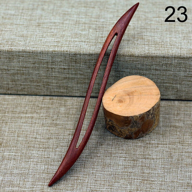 Retro Wooden Sandalwood Hair Pin Stick Chopstick Handmade Carved Hair ...