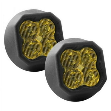 Diode Dynamics SS3 LED Pod Max Type SDX Kit - Yellow SAE Fog - Walmart.com