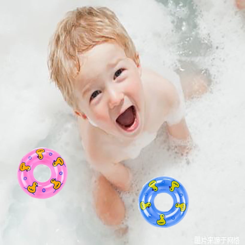 Baby Wash Bath Swimming Mini Swimming Rings Cute Floating Bath Toys for ...