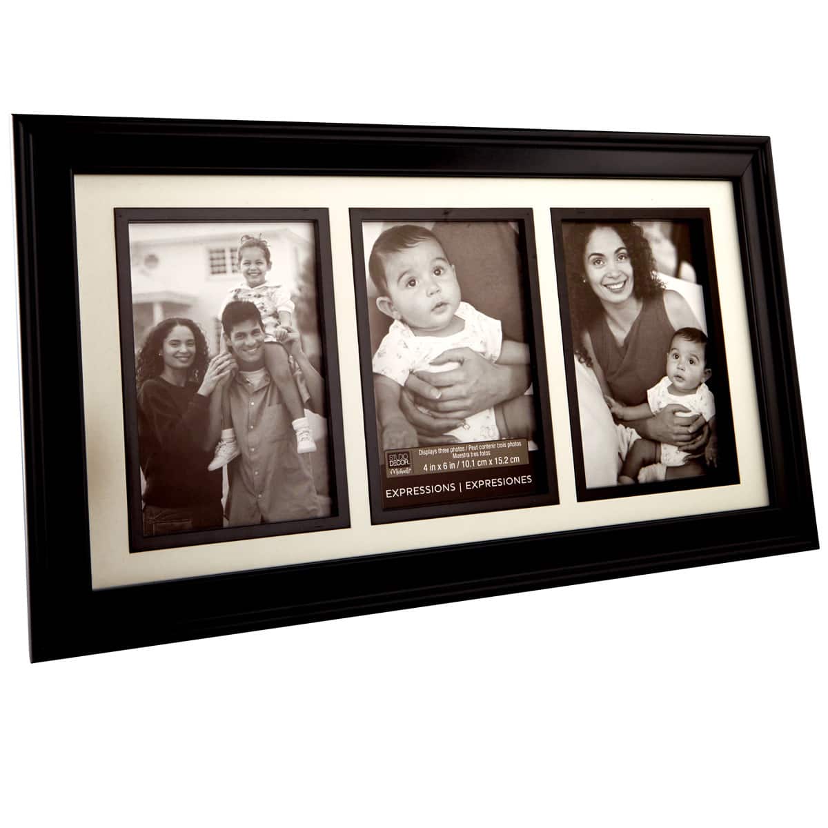 6 Pack: 3-Opening Black 4" x 6" Collage Frame, Expressions by Studio ...