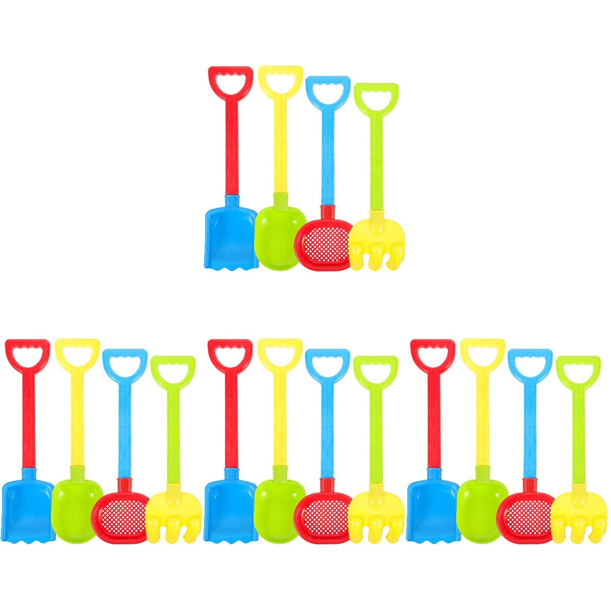 16 pcs Beach Party Sand Digging Toy Kids Mini Shovels Playthings Sand ...