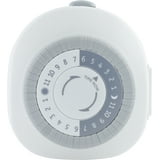 GE 24-Hour Heavy Duty Indoor Plug-In Mechanical Timer, 1 Grounded ...