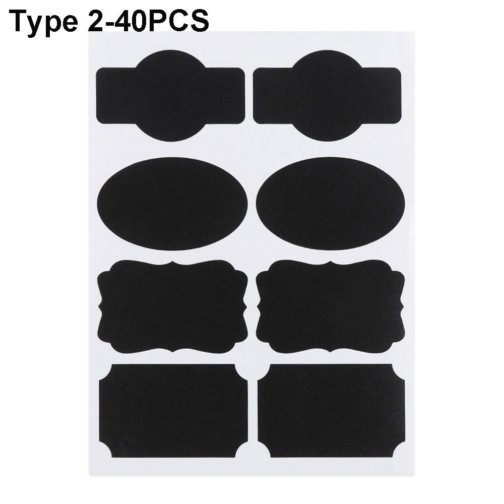 Waterproof Handmade Jam Jar Tags Vinyl Craft Blank Labeling Chalkboard ...