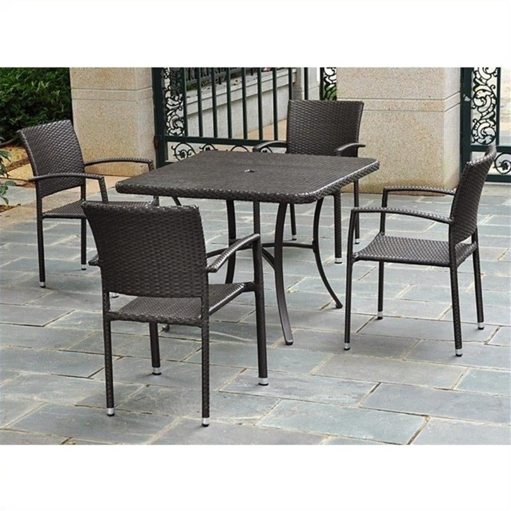 Click here for Pemberly Row Patio Dining Table In Chocolate prices