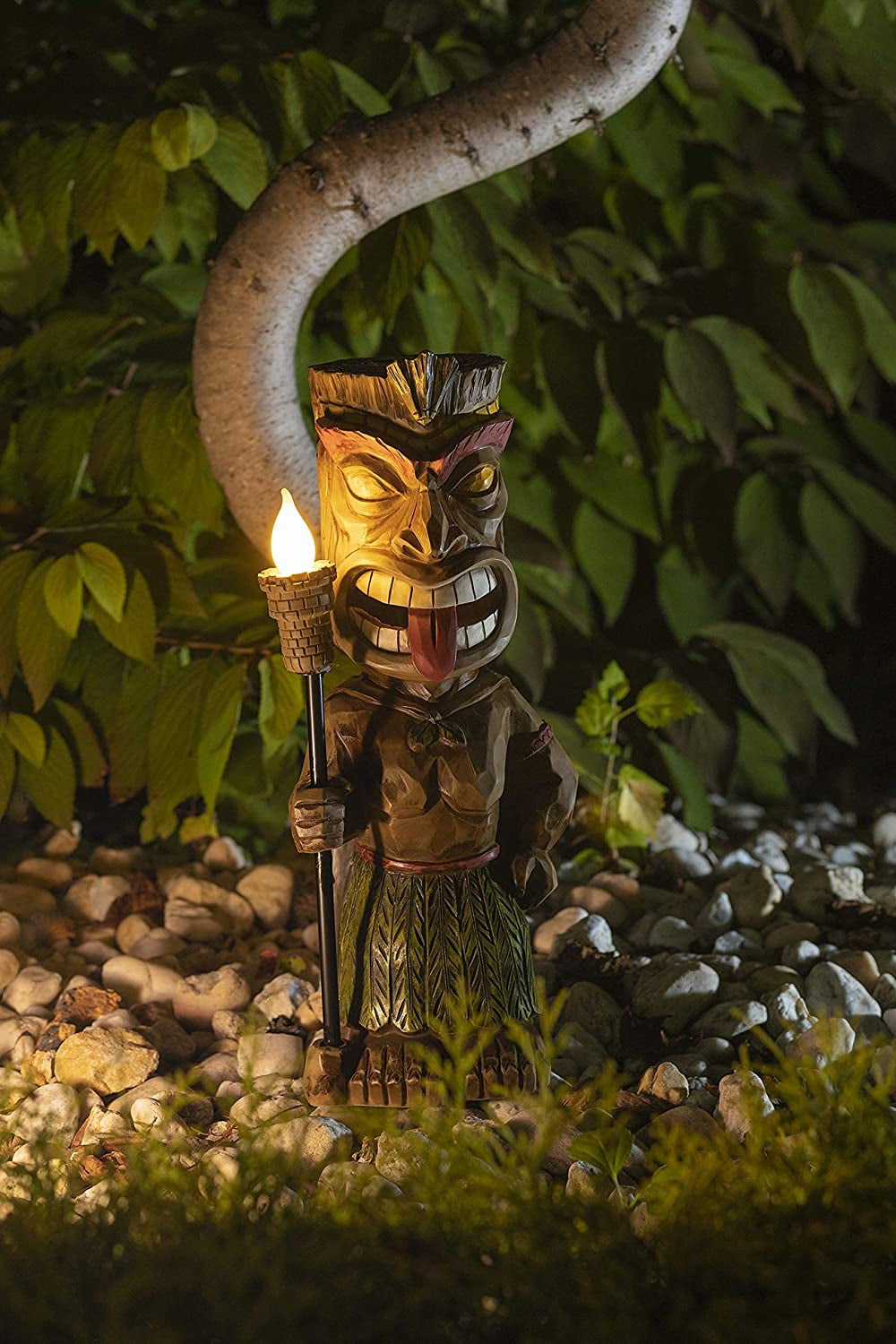 Dawhud Direct | Tiki Solar Garden Light With Flickering - Walmart.com