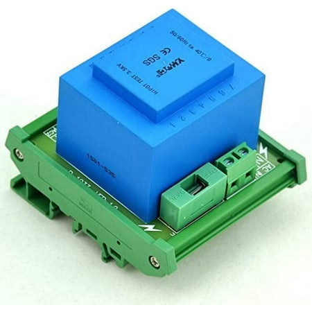 P 115VAC, S 24VAC, 20VA DIN Rail Mount Power Transformer Module, D ...