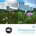 APEXEL 10-Piece Phone Camera Lens Kit: 0.63X Wide Angle, 15X Macro, 198 ...