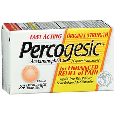Percogesic Extra Strength Pain Reliever Coated Caplets - 40 Ea, 2 Pack ...