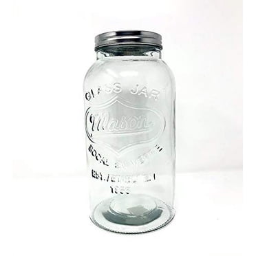 Grant Howard 51091 102 Ounce Classic Embossed Glass Mason Storage Jar ...