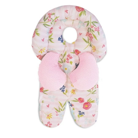 Boppy Head And Neck Support, Pink Stripe Flowers Reversible Fabric ...
