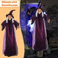 Yujia Halloween Hanging Talking Witch - Animated Halloween Witch with ...