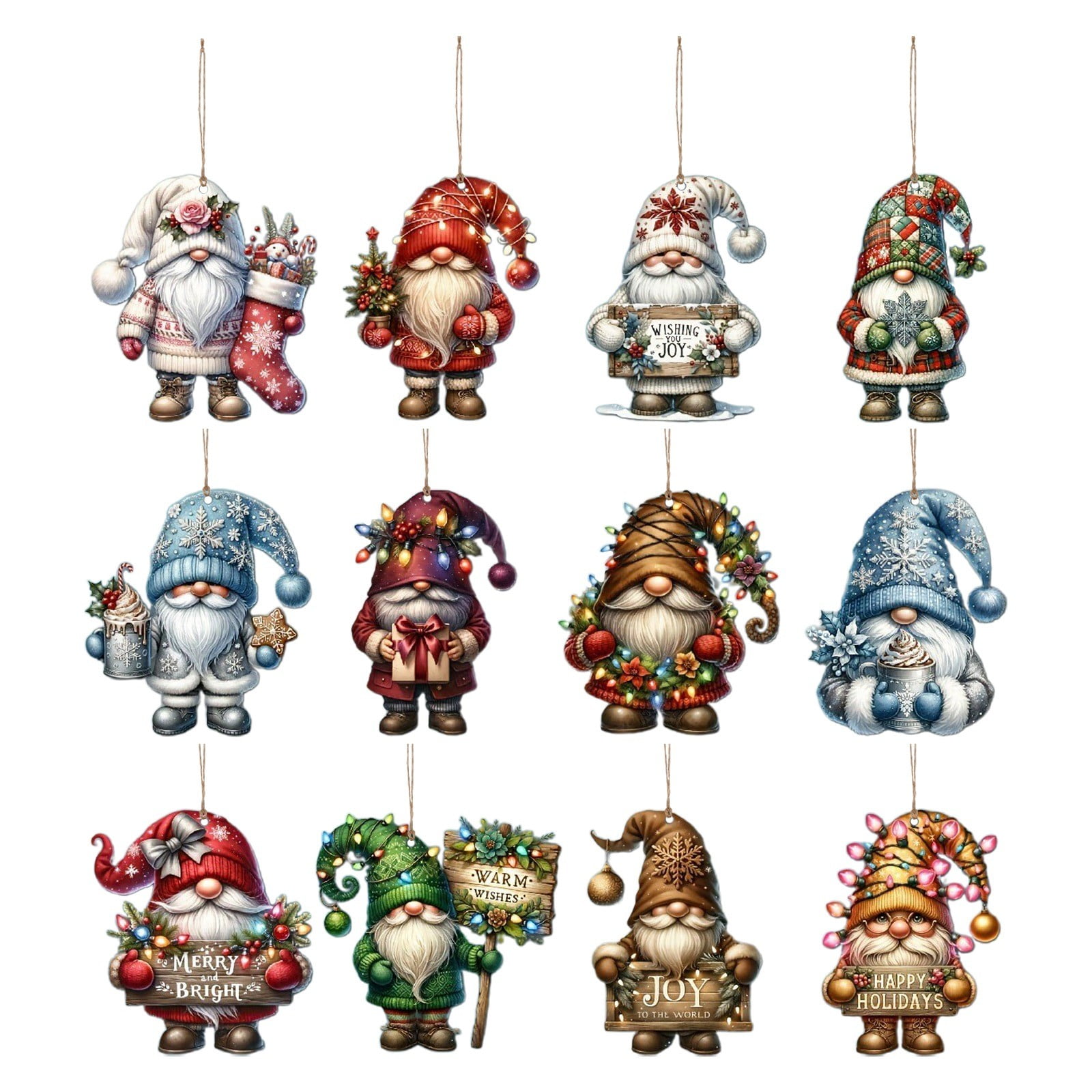 Click here for Jadeite Muse Wooden Gnome Christmas Tree Decoratio... prices