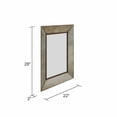 Glenan Rustic Aged Metal Wall Mirror - Walmart.com
